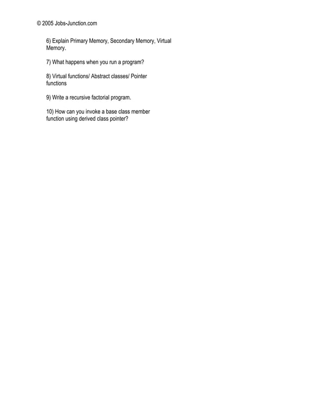 Accenture sample paper_1 | PDF | Programming Languages | Computing