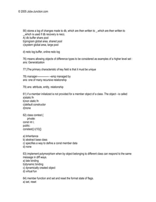 Accenture sample paper_3 | PDF | Programming Languages | Computing