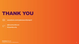 Accenture High Performance Security Report 2016 for Insurance | PPT
