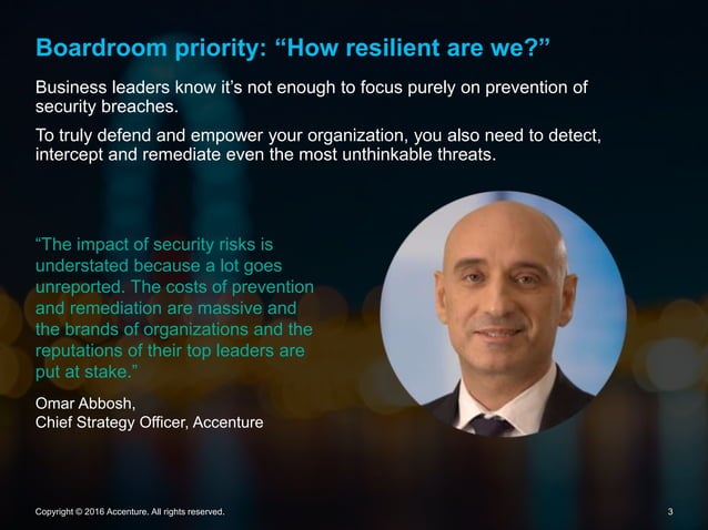 Accenture Security Services: Defending and empowering the resilient ...