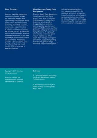 Accenture service value chain driving high performance in service and ...