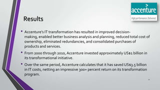 Accenture’s IT Transformation | PPTX