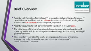 Accenture’s IT Transformation | PPT