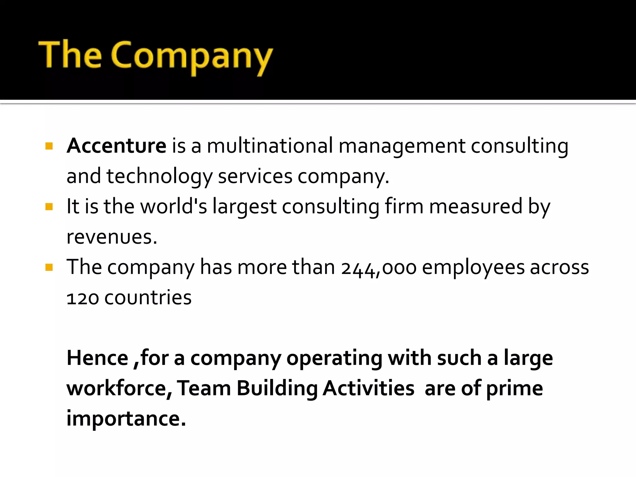 Accenture team development | PPTX