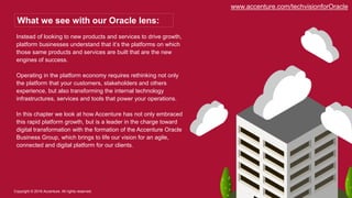 Accenture Technology Vision for Oracle - 2016 | PPT
