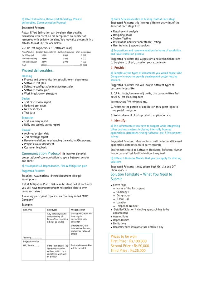 Accenture testing challenge 2007 case study | PDF