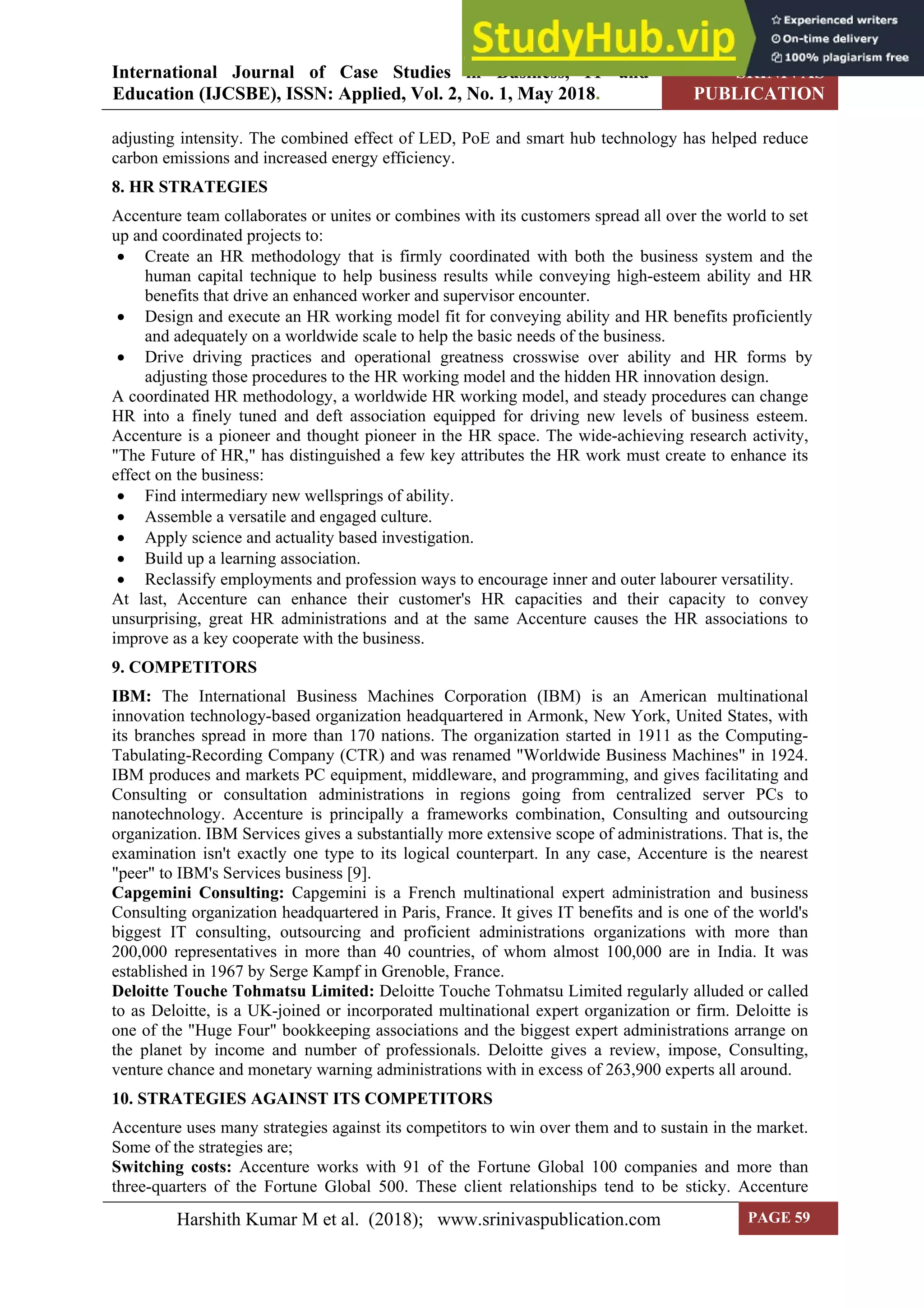 Accenture Understanding Sustainable Business Strategies | PDF