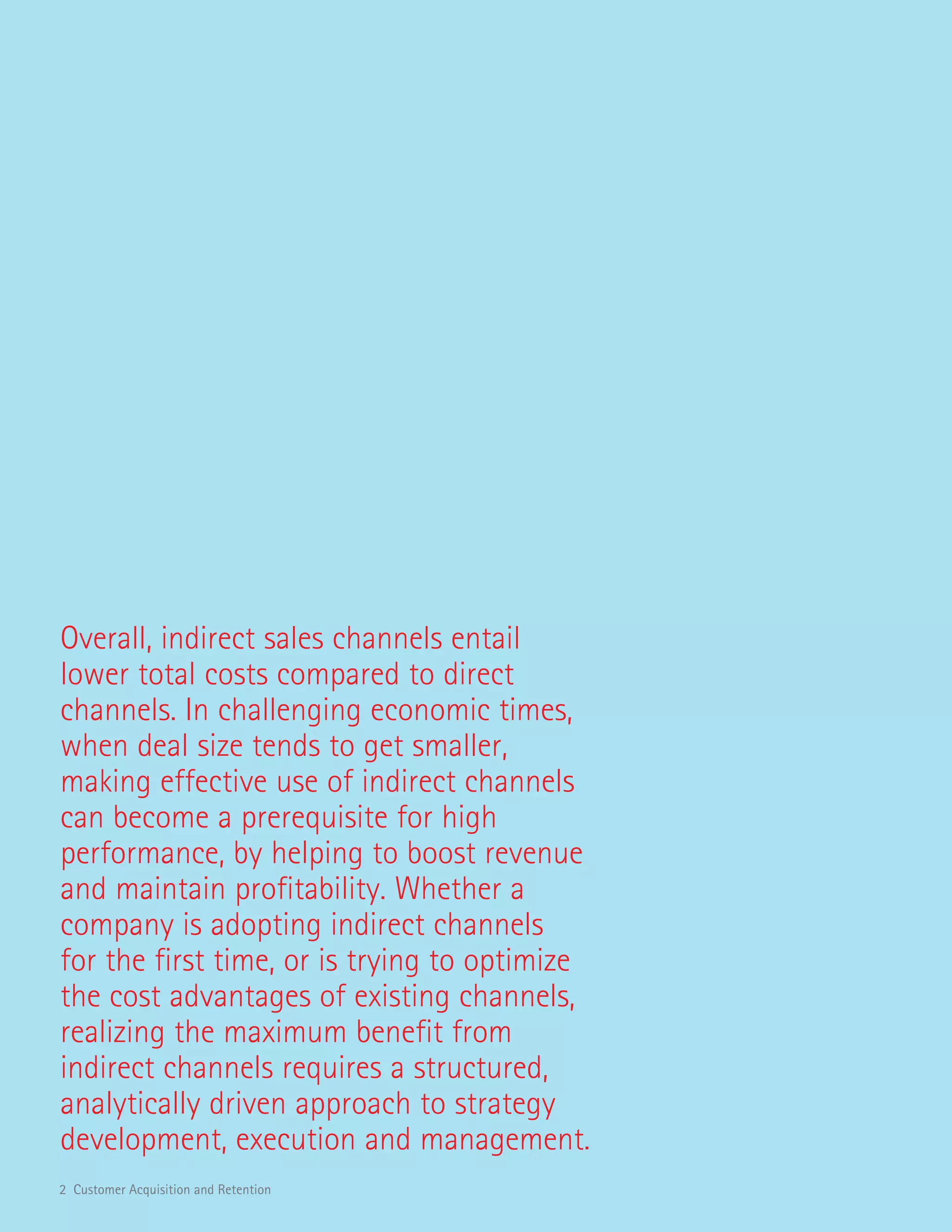 Accenture white paper developing indirect channels | PDF