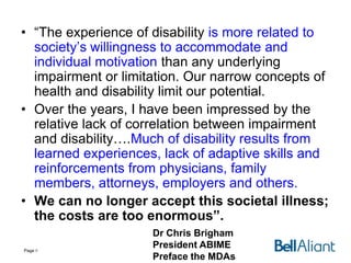 Disability Management: Accept and Assist | PPT | Free Download