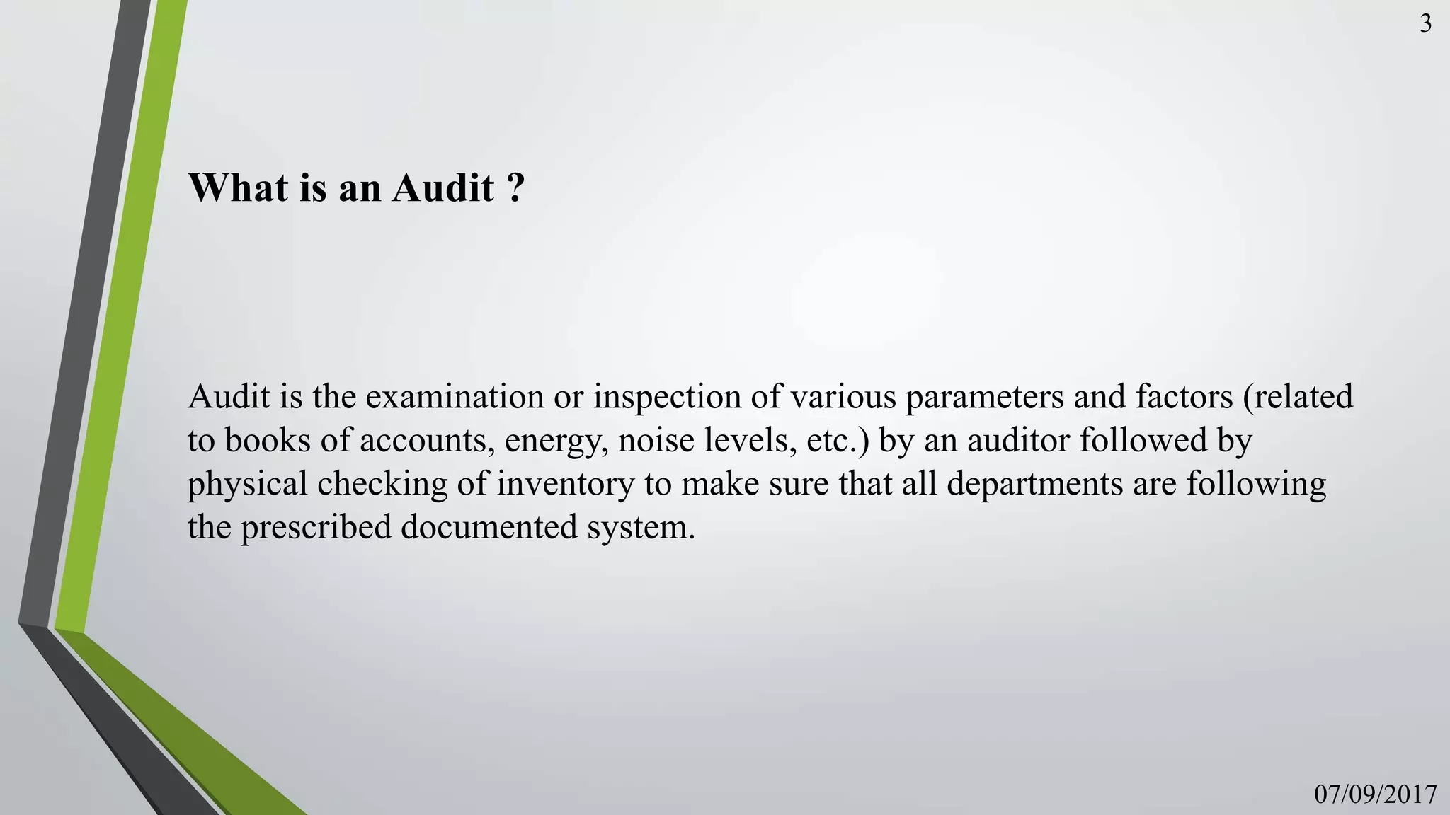 Acceptable outdoor and indoor noise levels audit | PPTX