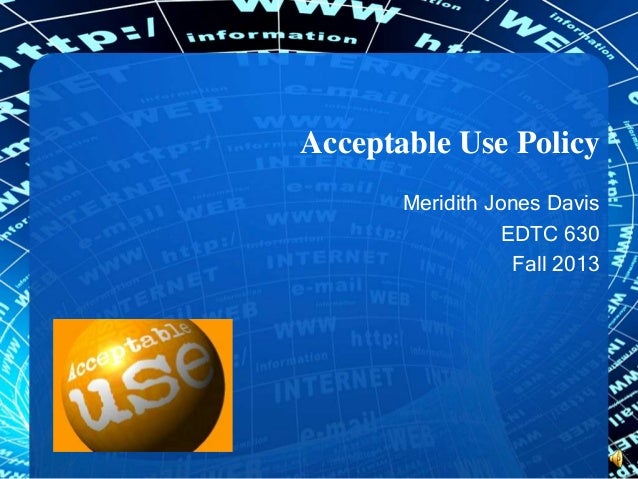 Acceptable Use Policy