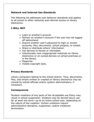 Acceptable use policy | PDF