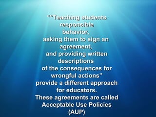 Acceptable use policy[1] | PPT