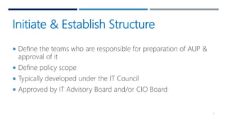 Acceptable Use Policy Making | PPTX