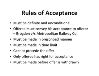 Acceptance | PDF | Law