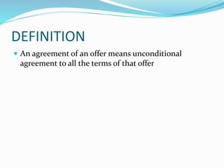 Contract Law Acceptance | PPTX
