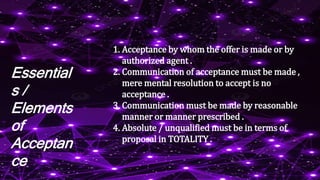 What is acceptance? According to the Ind | PPT