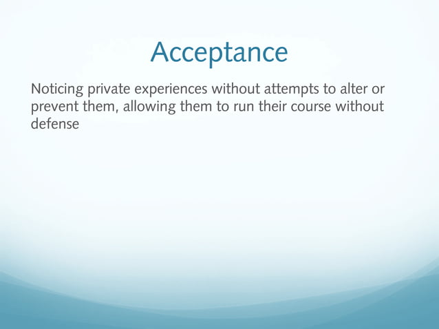 Acceptance and Commitment Therapy (ACT): Basics | PPT