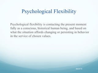 Acceptance and Commitment Therapy (ACT): Basics | PPT