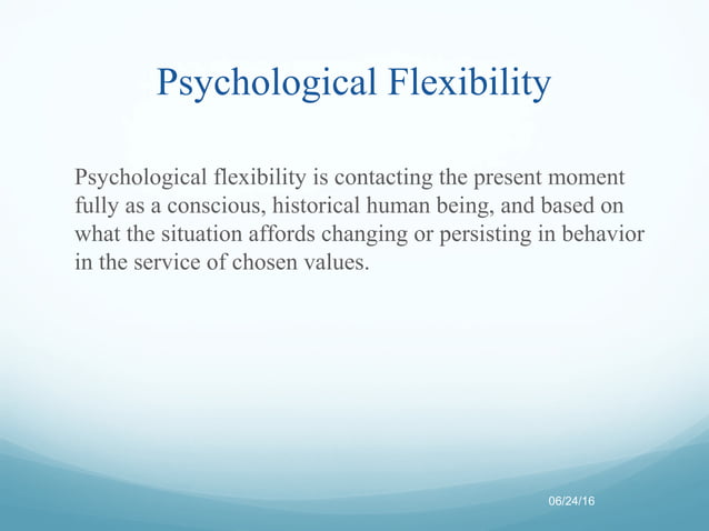 Acceptance and Commitment Therapy (ACT): Basics | PPT