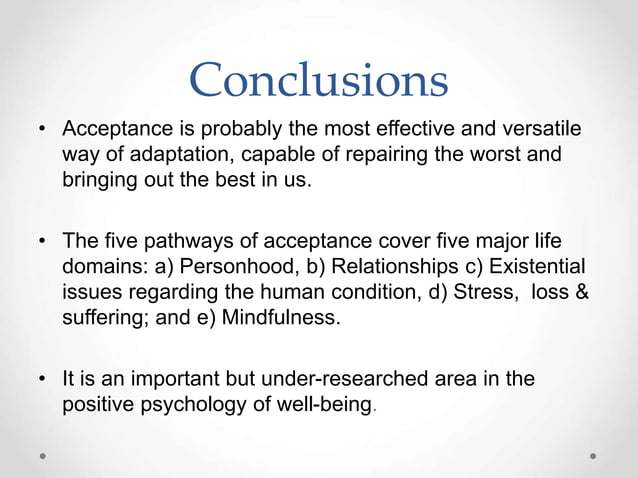 Acceptance-and-wellbeing. Management perspective | PPT