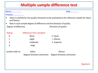 Acceptance-preference test | PPTX