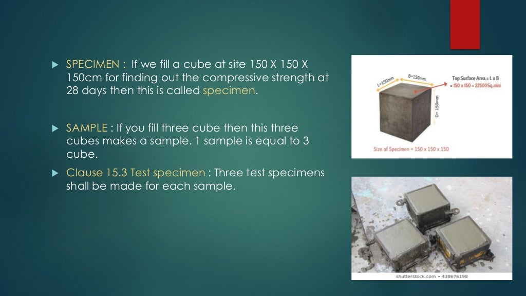 Acceptance criteria of cube