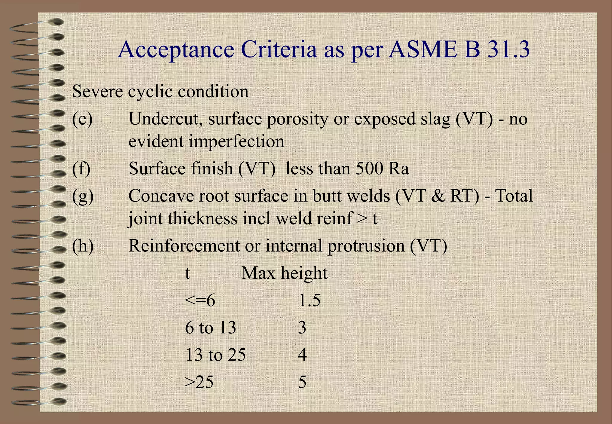criteria of weld defects | PPT