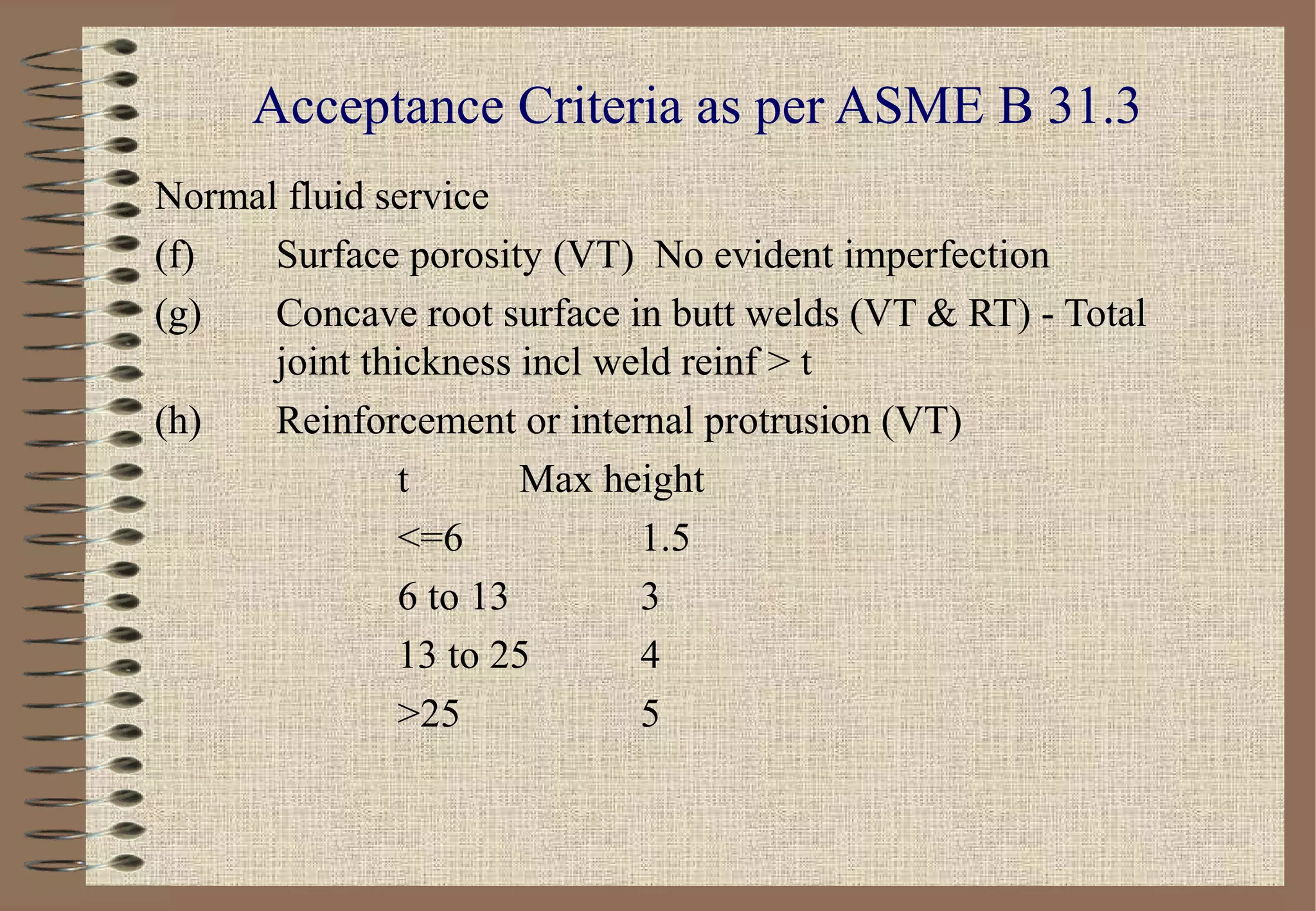 criteria of weld defects | PPT