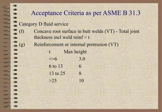 criteria of weld defects | PPT
