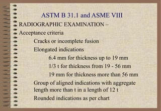 criteria of weld defects | PPT