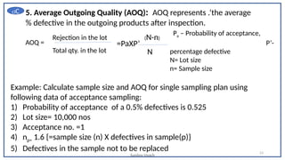Acceptance level(AQL) for Lot sampling.pptx