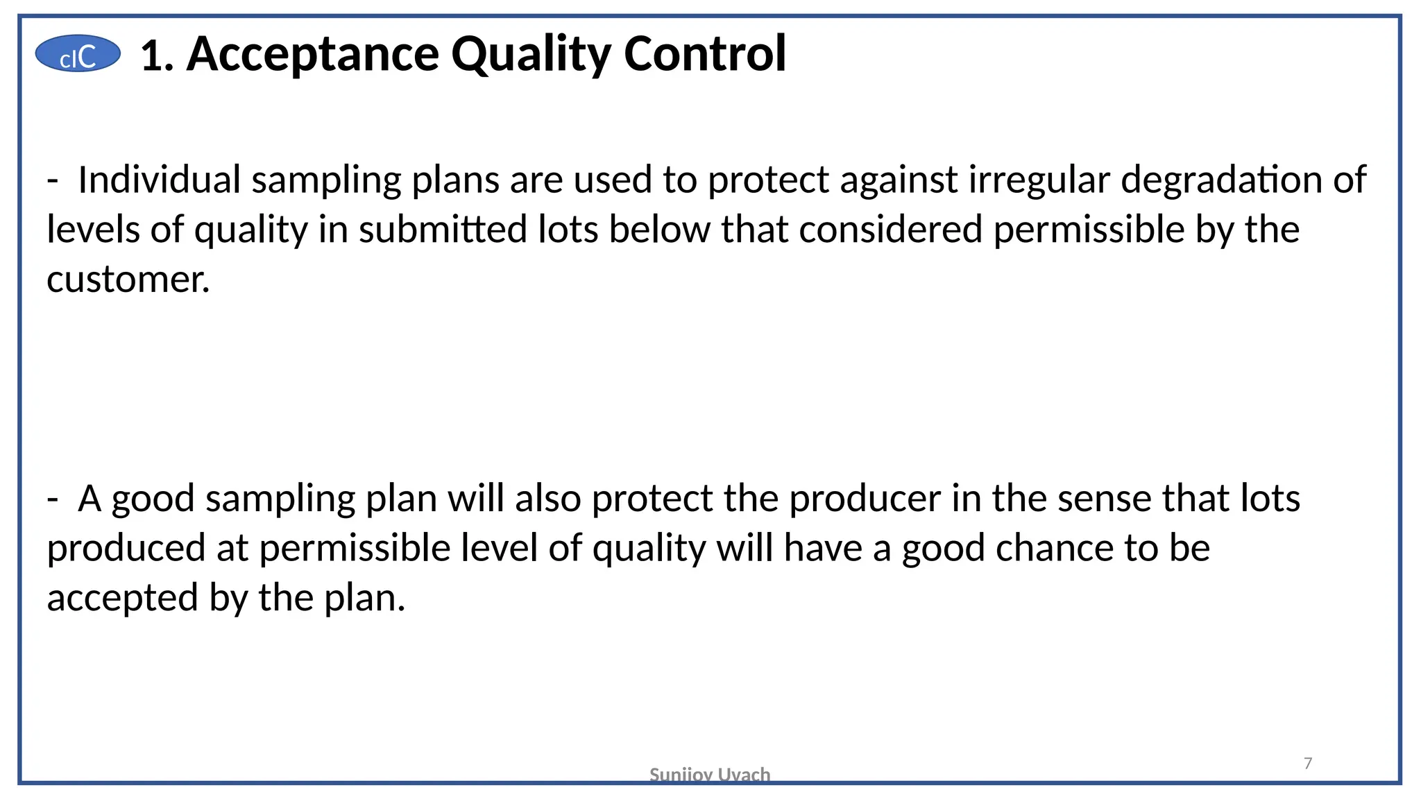 Acceptance level (AQL) of a lot inspection.pptx