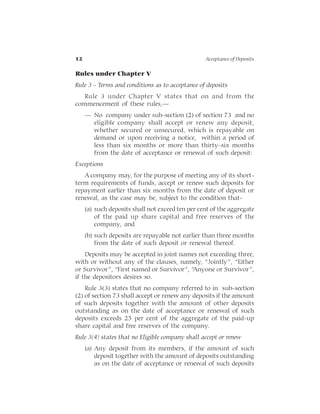 Acceptance of deposits | PDF