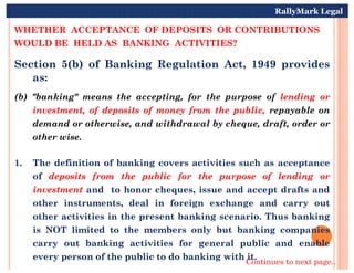 Acceptance of deposits by multi state co-operative societies- issues ...