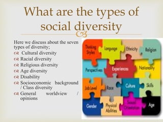 Acceptance of diversity | PPTX