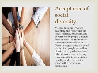 Acceptance of diversity | PPTX