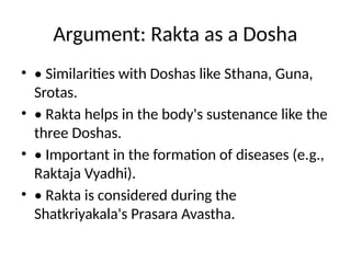 Acceptance_of_Rakta_as_4th_Dhatu.pptx.... | PPTX