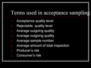 Acceptance sampling | PPT