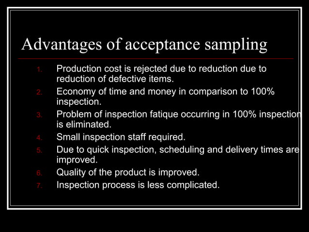 Acceptance sampling | PPT