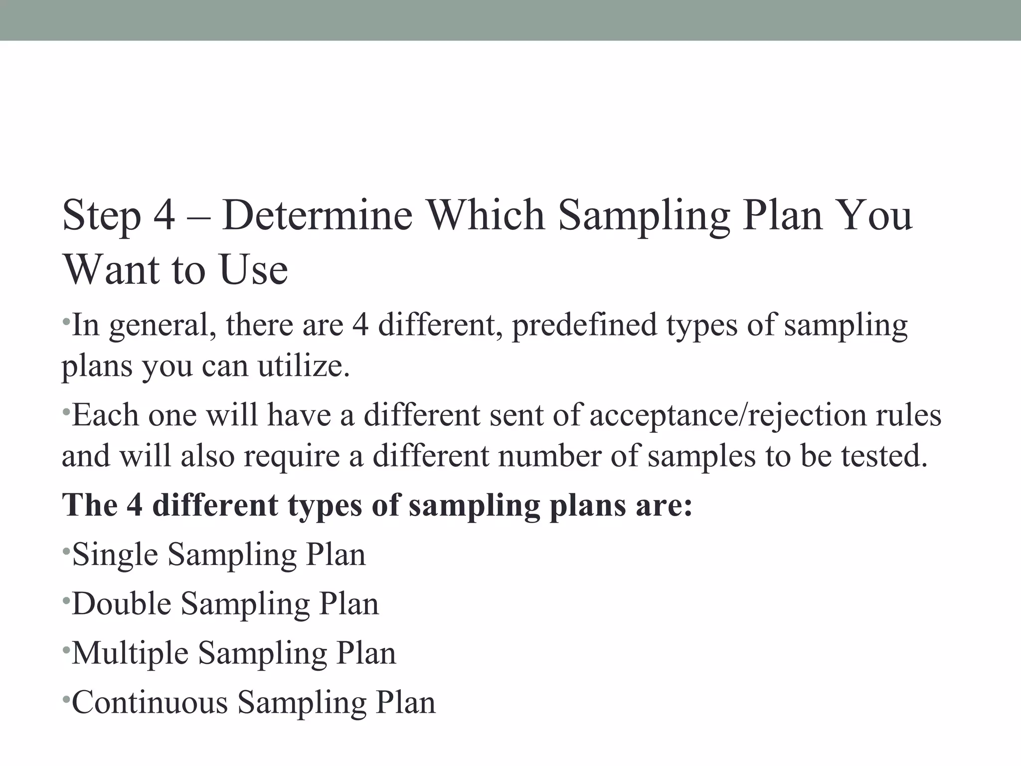 Acceptance sampling | PPT