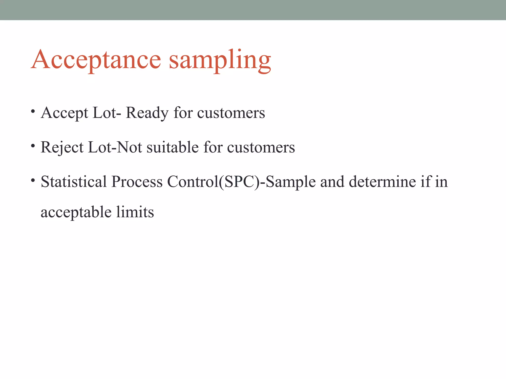 Acceptance sampling | PPT