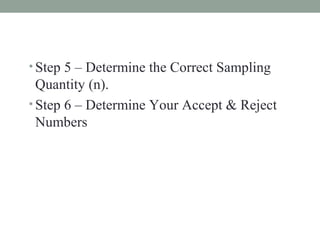 Acceptance sampling | PPT
