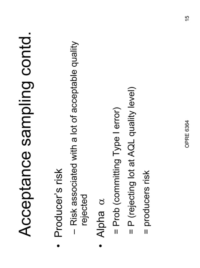 Acceptance sampling | PDF