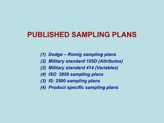 acceptancesampling.ppt acceptence sampling | PPT | Science