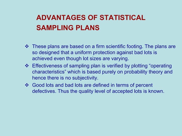 acceptancesampling.ppt acceptence sampling | PPT | Science