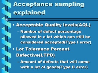 Acceptance Sampling[1] | PPT