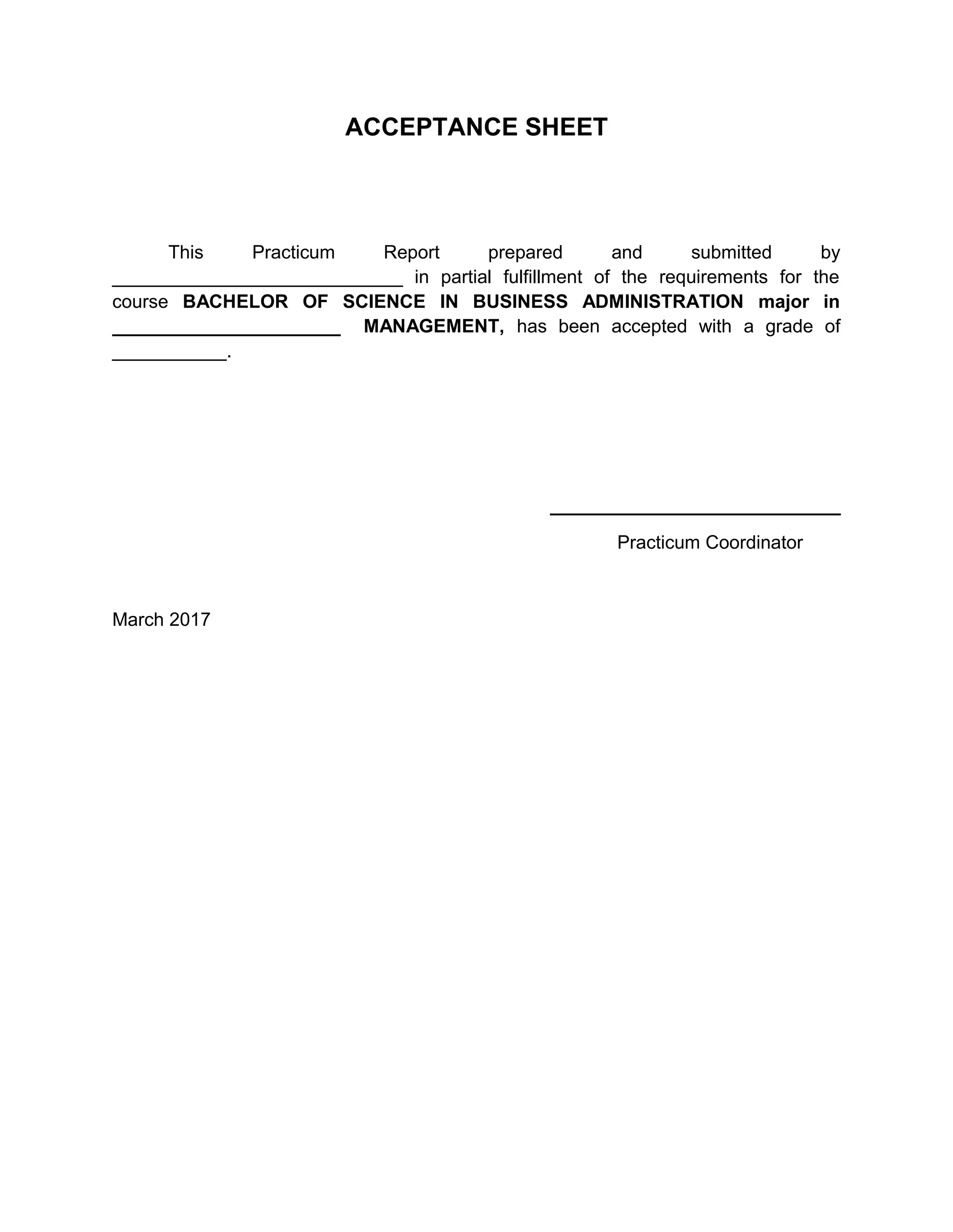 Acceptance sheet | DOC