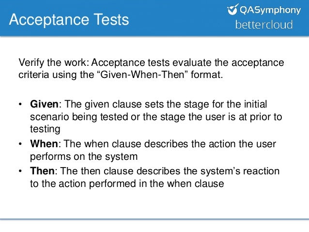 Acceptance Test Driven Development 1.29.2015