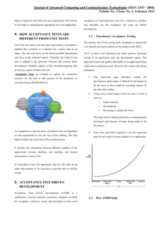 Acceptance test driven development | PDF